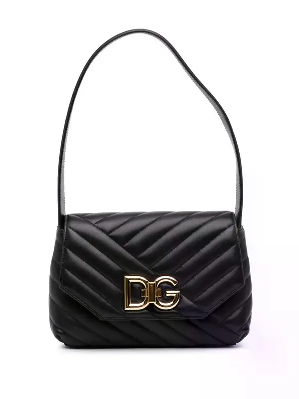 Dolce & Gabbana Small Quilted Lambskin Shoulder Bag - Black
