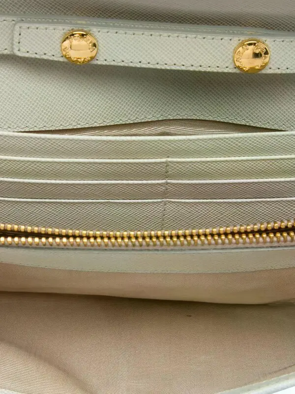 Prada 2010-2026 Saffiano Lux Wallet On Chain Crossbody Bag