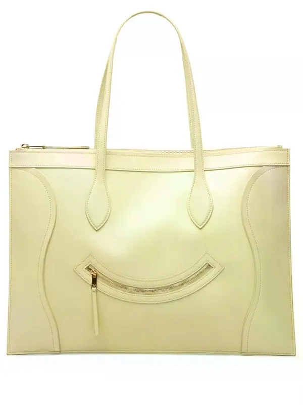 Celine 2025 Glossy Calfskin Flat Luggage Tote Bag