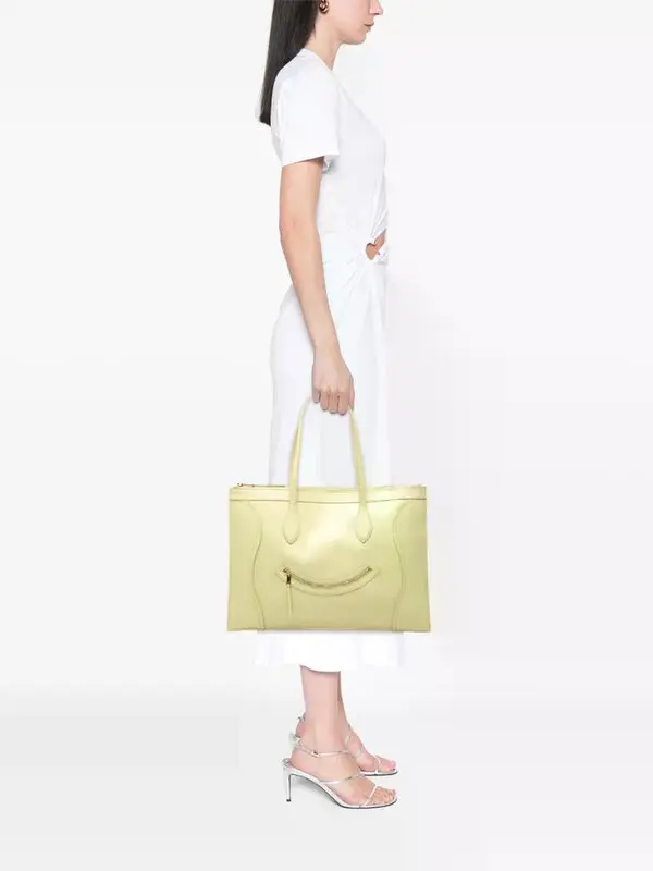 Celine 2025 Glossy Calfskin Flat Luggage Tote Bag
