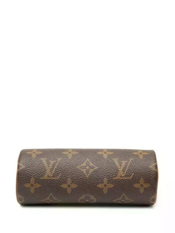 LOUIS VUITTON Monogram Papillon Pochette Handbag - Brown