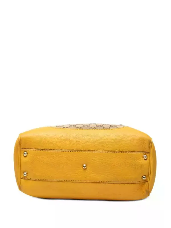 Gucci Gg Canvas Bamboo Top Handle Satchel