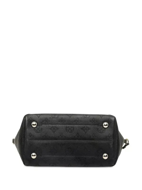 LOUIS VUITTON Monogram Mahina Hina Pm Satchel - Black