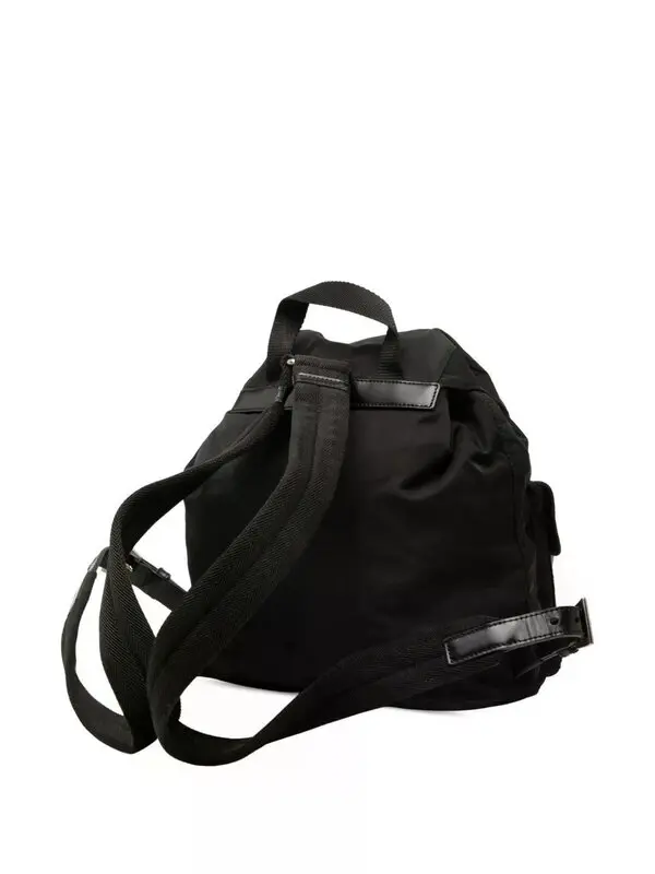 Prada Tessuto Nylon And Leather Trimmed Backpack