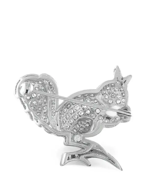 LB EXCLUSIVE 18k White Gold And Platinum Diamond Squirrel Brooch
