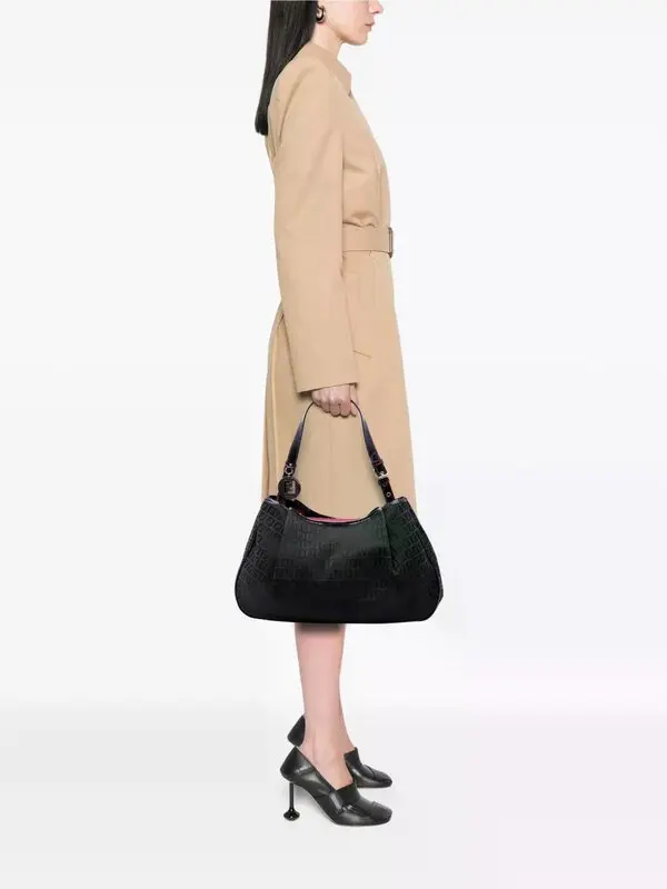 Fendi Zucchino Canvas Shoulder Bag