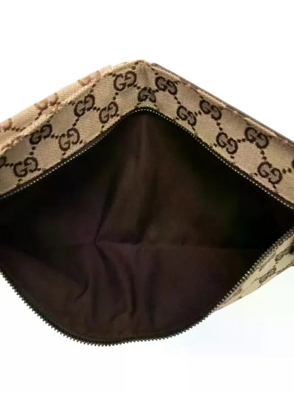 Gucci Gg Canvas Web Double Pocket Belt Bag - Neutrals