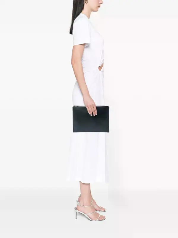 Saint Laurent Leather Monogrammed Ipad Case Clutch Bag