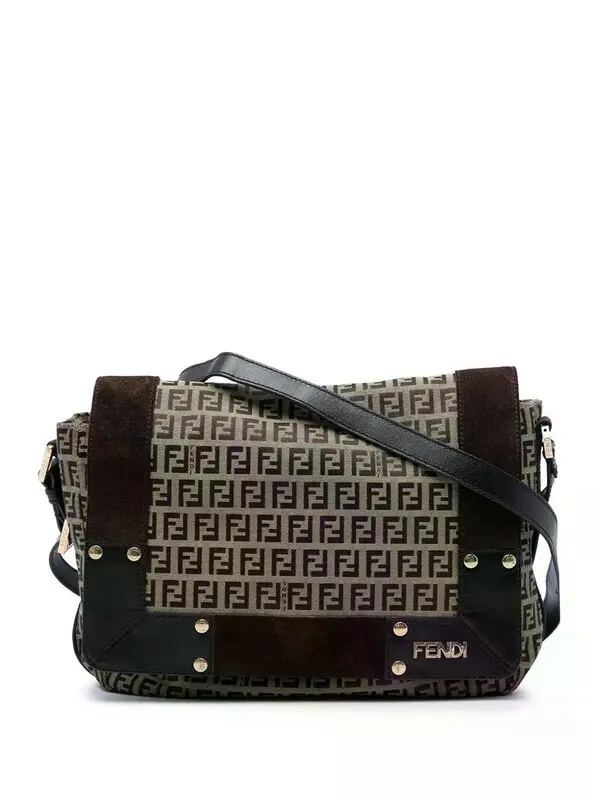 Fendi Zucchino Canvas Messenger Bag