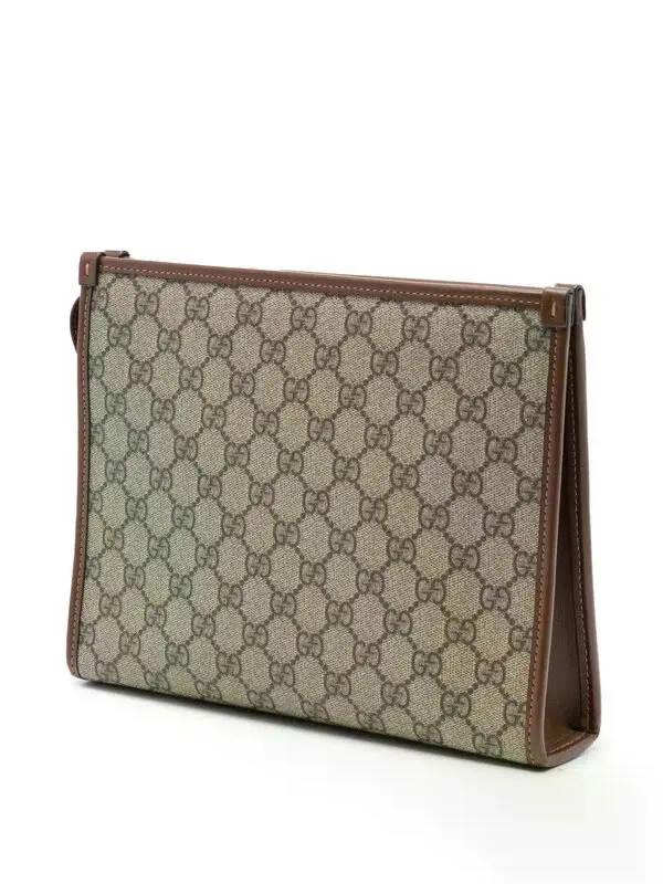 Gucci Gg Supreme Retro Interlocking G Clutch Bag
