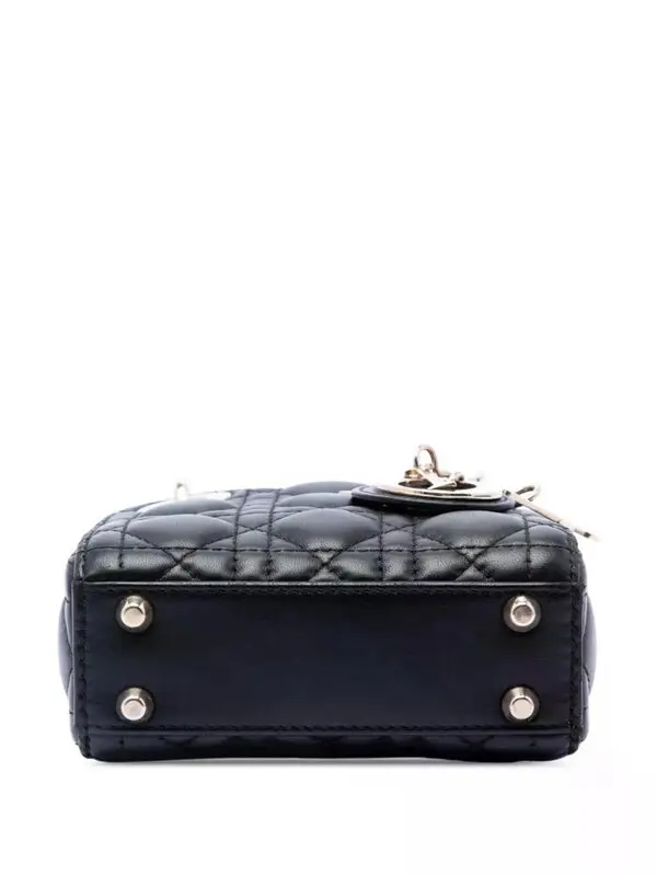 Dior Micro Lambskin Lady Satchel - Black