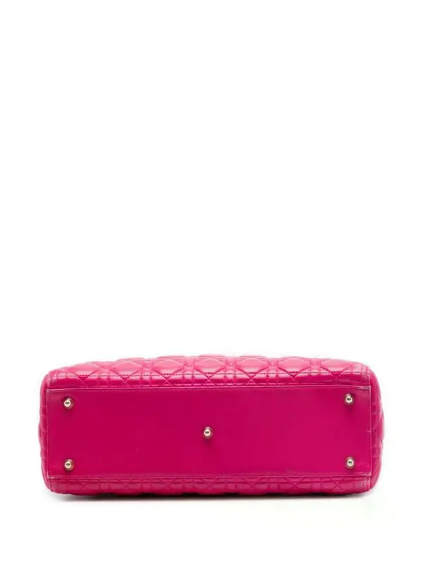 Dior Large Lambskin Cannage Lady Satchel