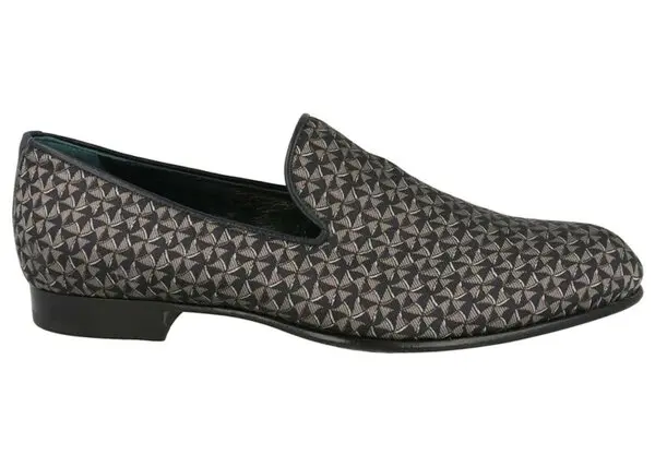 Brioni Geometric Pattern Slip-on Loafers