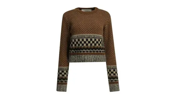 GOLDEN GOOSE Journey Crewneck Sweater - Brown