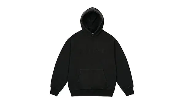 PALACE Unitas Pigment Wash Hooded Sweatshirt - Black