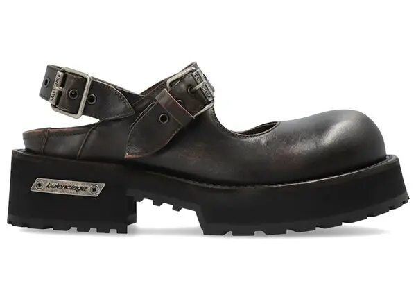 Balenciaga Venom Mary Jane Platform - Brown/silver