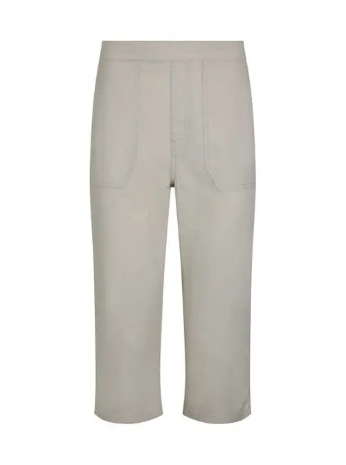 WEIRD FISH Anyar 3/4 Length Ripstop Trousers - Oyster
