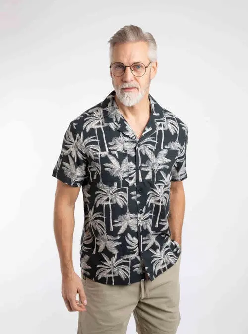 WEIRD FISH Holborn Printed Short Sleeve Shirt