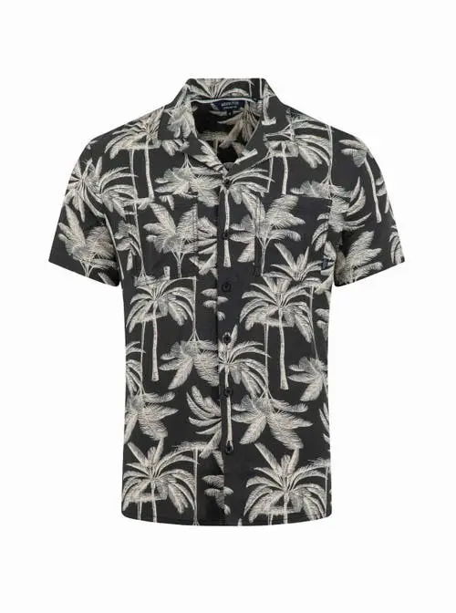 WEIRD FISH Holborn Printed Short Sleeve Shirt