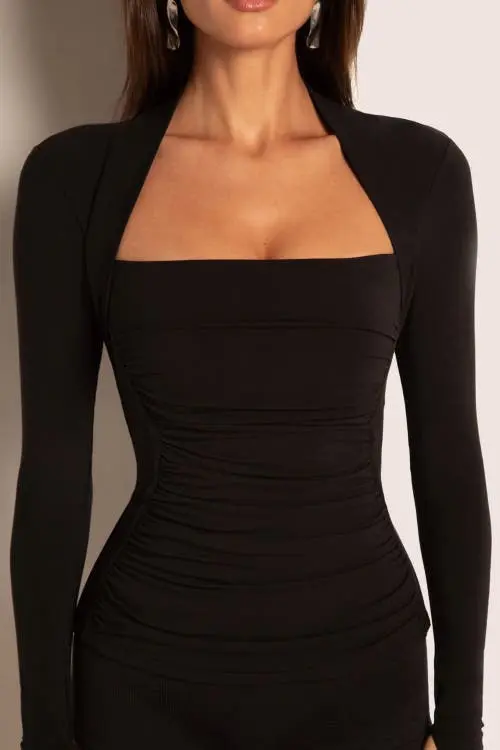 TA3 Mega Sculpting Ruched Long Sleeve Top