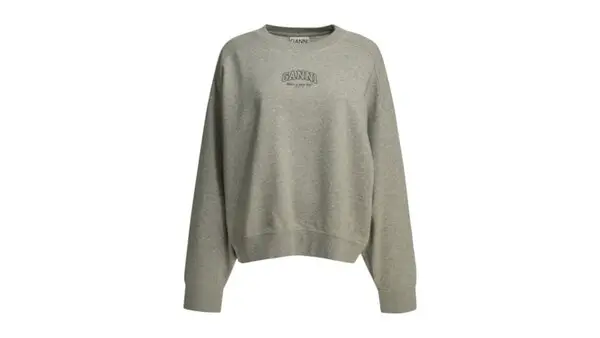 GANNI Crewneck Logo Sweatshirt