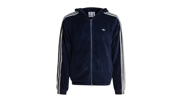 Adidas By Wales Bonner Velour Zippered Sweatshirt