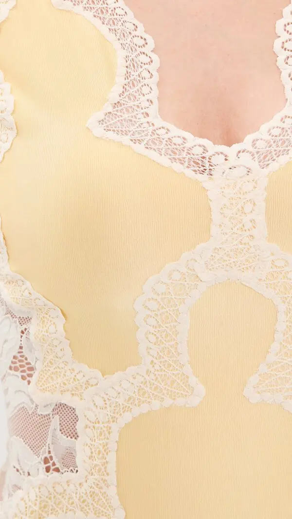 Rabanne Lace And Jersey Gown