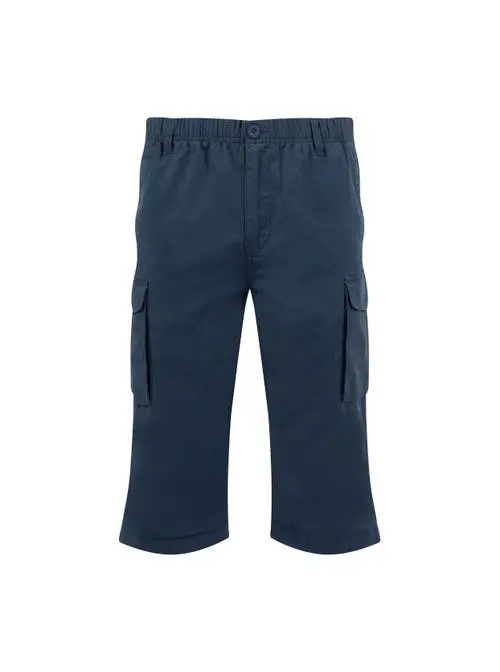 WEIRD FISH Summersville Cargo 3/4 Length Ripstop Shorts - Navy