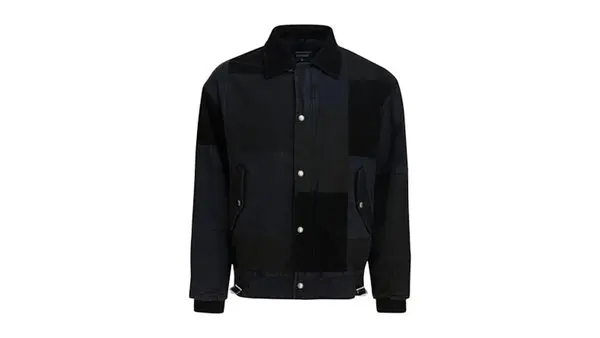 Comme Des Garçons Tone-on-tone Patchwork Jacket