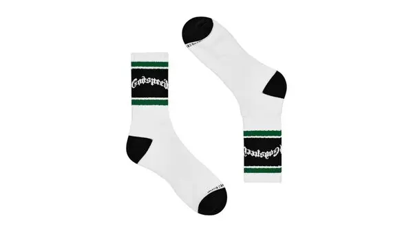 GODSPEED Og Logo Striped Crew Socks