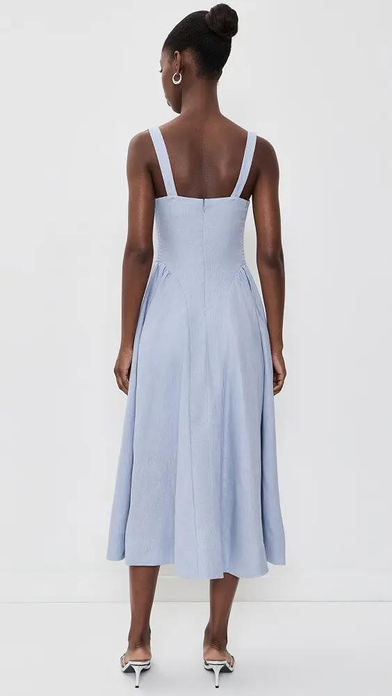 REFORMATION Birdie Linen Dress