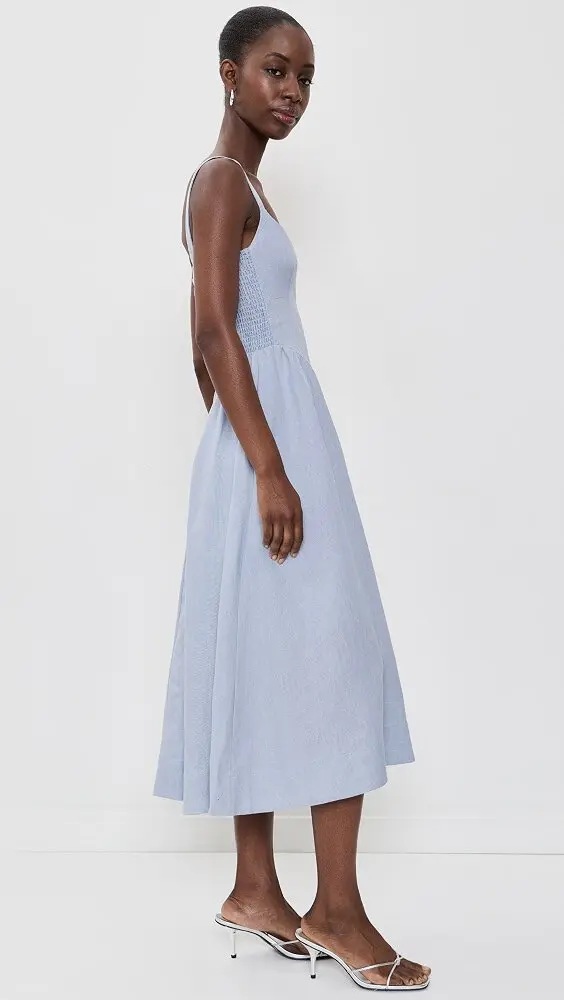 REFORMATION Birdie Linen Dress