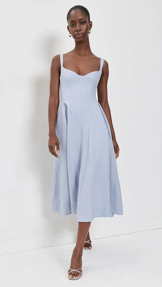 REFORMATION Birdie Linen Dress
