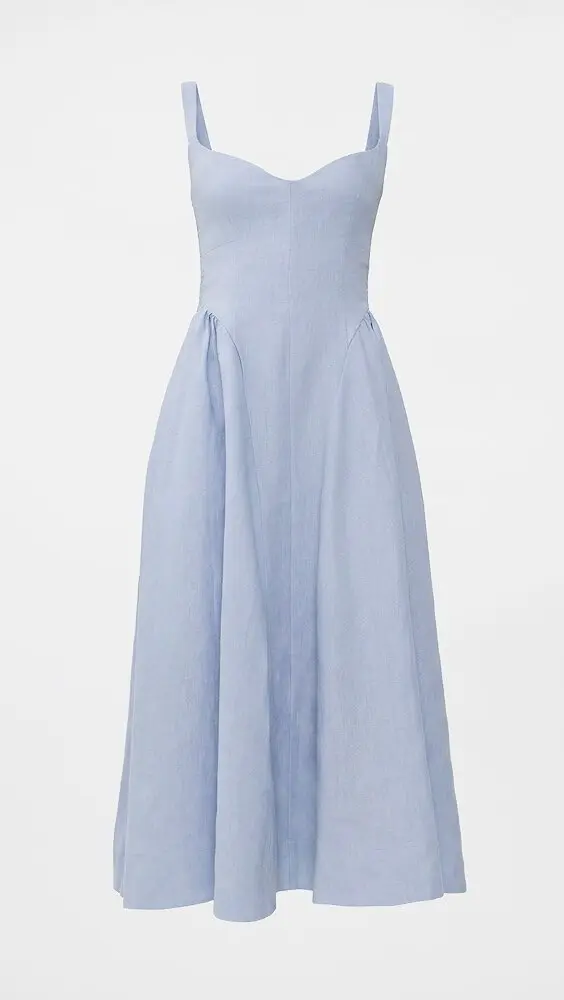 REFORMATION Birdie Linen Dress