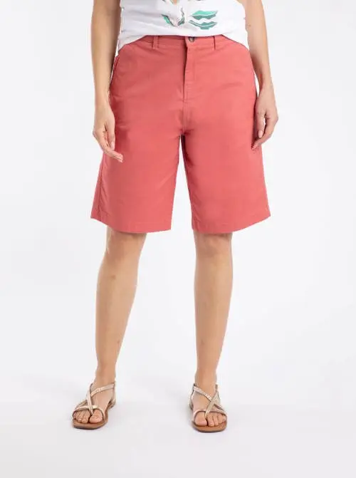 WEIRD FISH Annalise Knee Length Chino Shorts - Nantucket