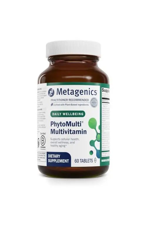 METAGENICS Phytomulti Comprehensive Daily Multivitamin Supplement Without Iron 60 Tablets - None