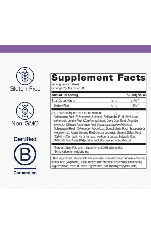 METAGENICS Serenagen Herbal Stress Management Supplement 180 Tablets