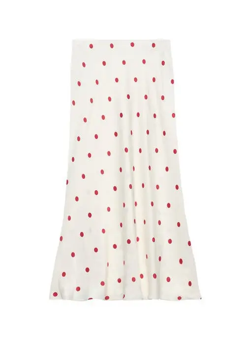 Mint Velvet Polka Dot Slip Skirt