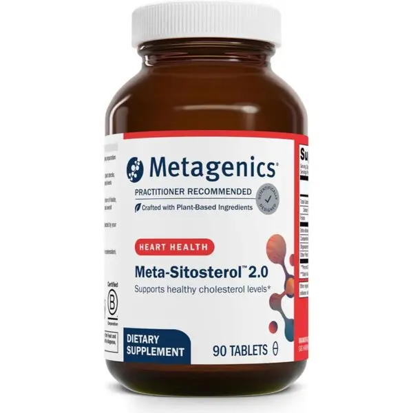 METAGENICS Meta-sitosterol Plant Sterol Complex Cardiovascular Support Supplement 90 Tablets - None