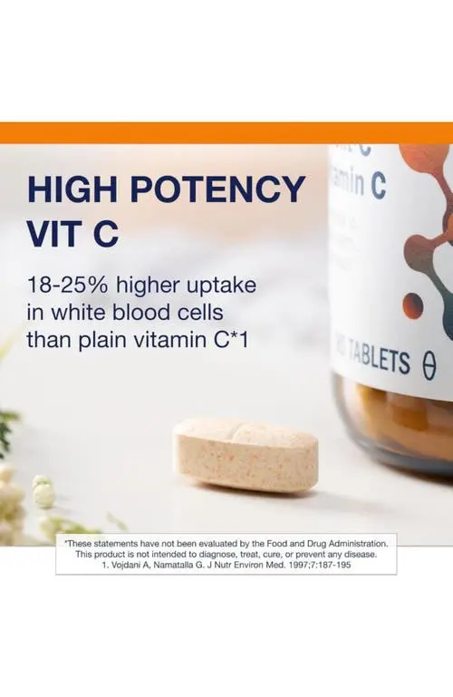 METAGENICS Ultra Potent Buffered Vitamin C Supplement 1000mg 90 Tablets