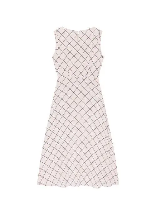 Mint Velvet Sleeveless Checked Midi Dress