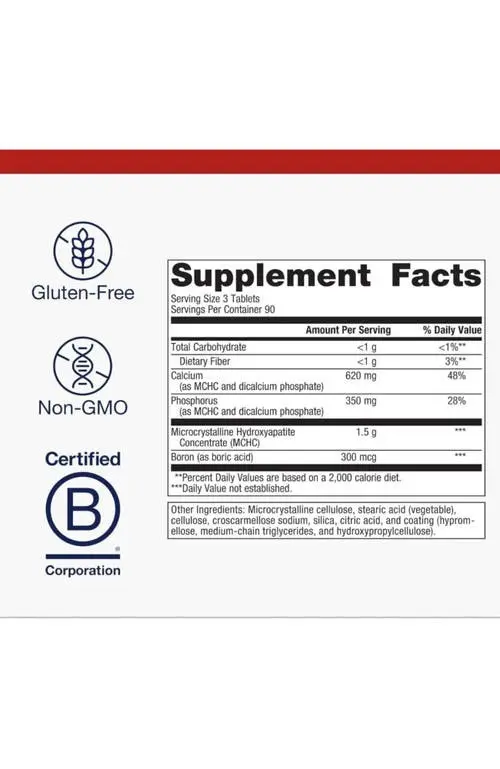 METAGENICS Bone Builder Mineral Complex With Calcium Phosphorus And Mchc Tablets 270 Tablets