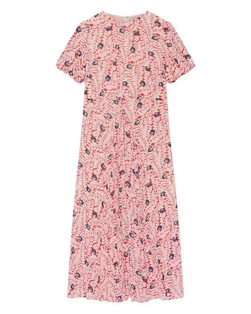 Mint Velvet Printed Puff Sleeve Maxi Dress
