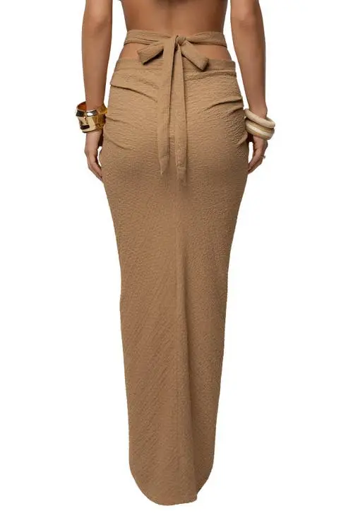 JLUXLABEL Cabana Slit Maxi Skirt