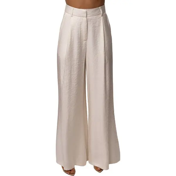 JLUXLABEL Monaco Wide Leg Trouser - Ivory