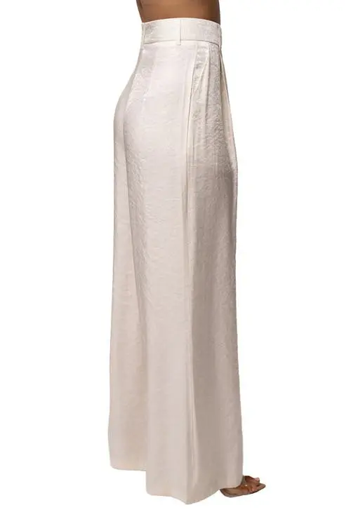 JLUXLABEL Monaco Wide Leg Trouser - Ivory