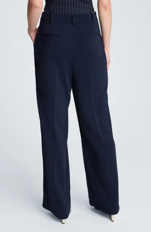 KENNETH COLE Double Pleated High Waist Wide Leg Pants