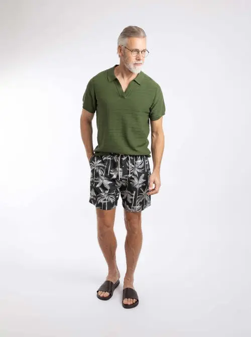 WEIRD FISH Orcha Printed Swim Shorts