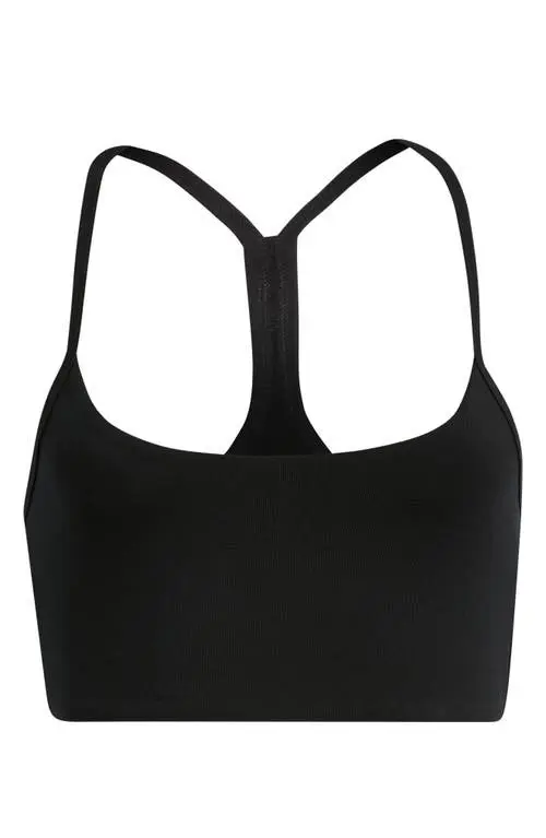 Bp. Stretch Cotton Racerback Bralette - Black