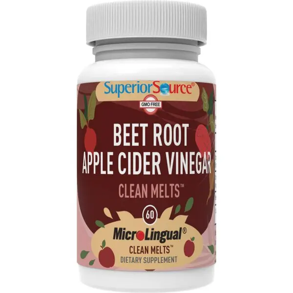 SUPERIOR SOURCE Beet Root Apple Cider Vinegar Clean Melts Microlingual Tablets